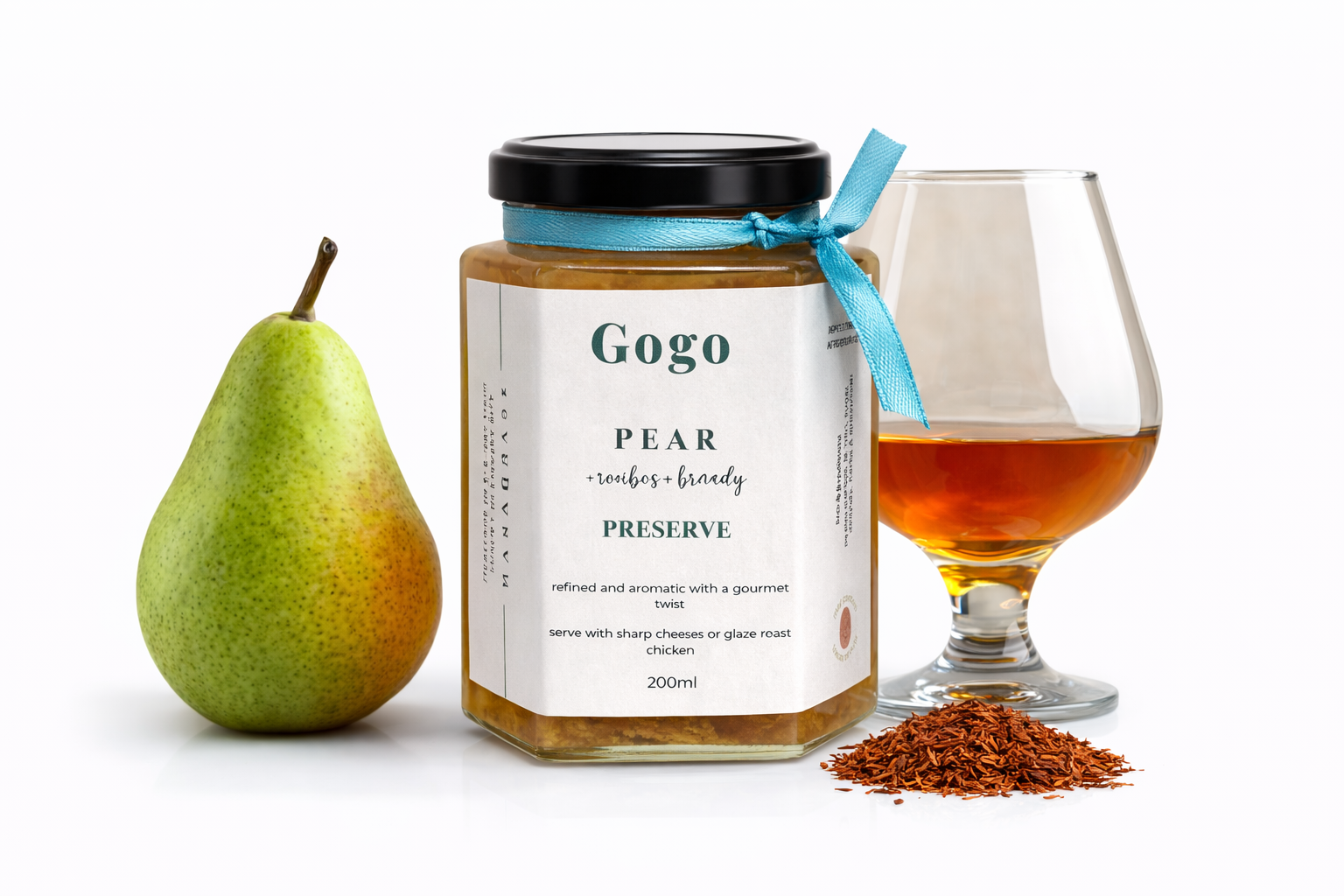 Pear Preserve with Rooibos and Brandy – Magogo Pantry